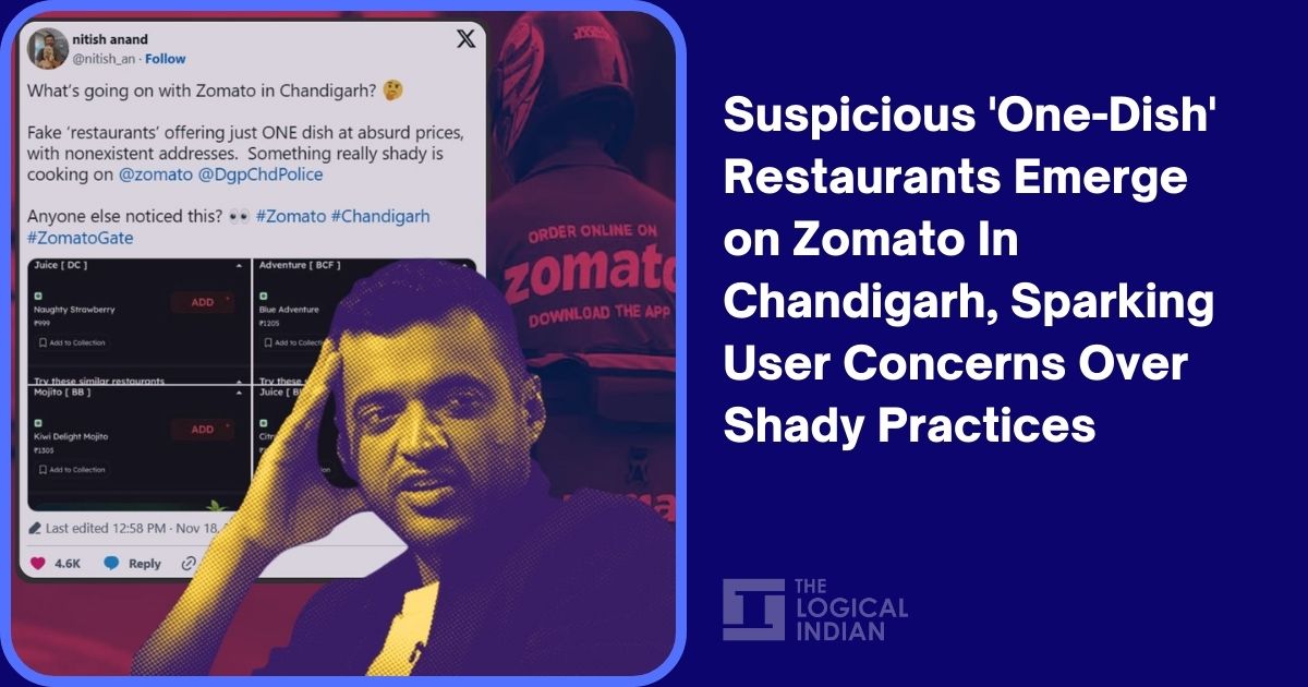 Suspicious 'One-Dish' Restaurants Emerge on Zomato In Chandigarh ...