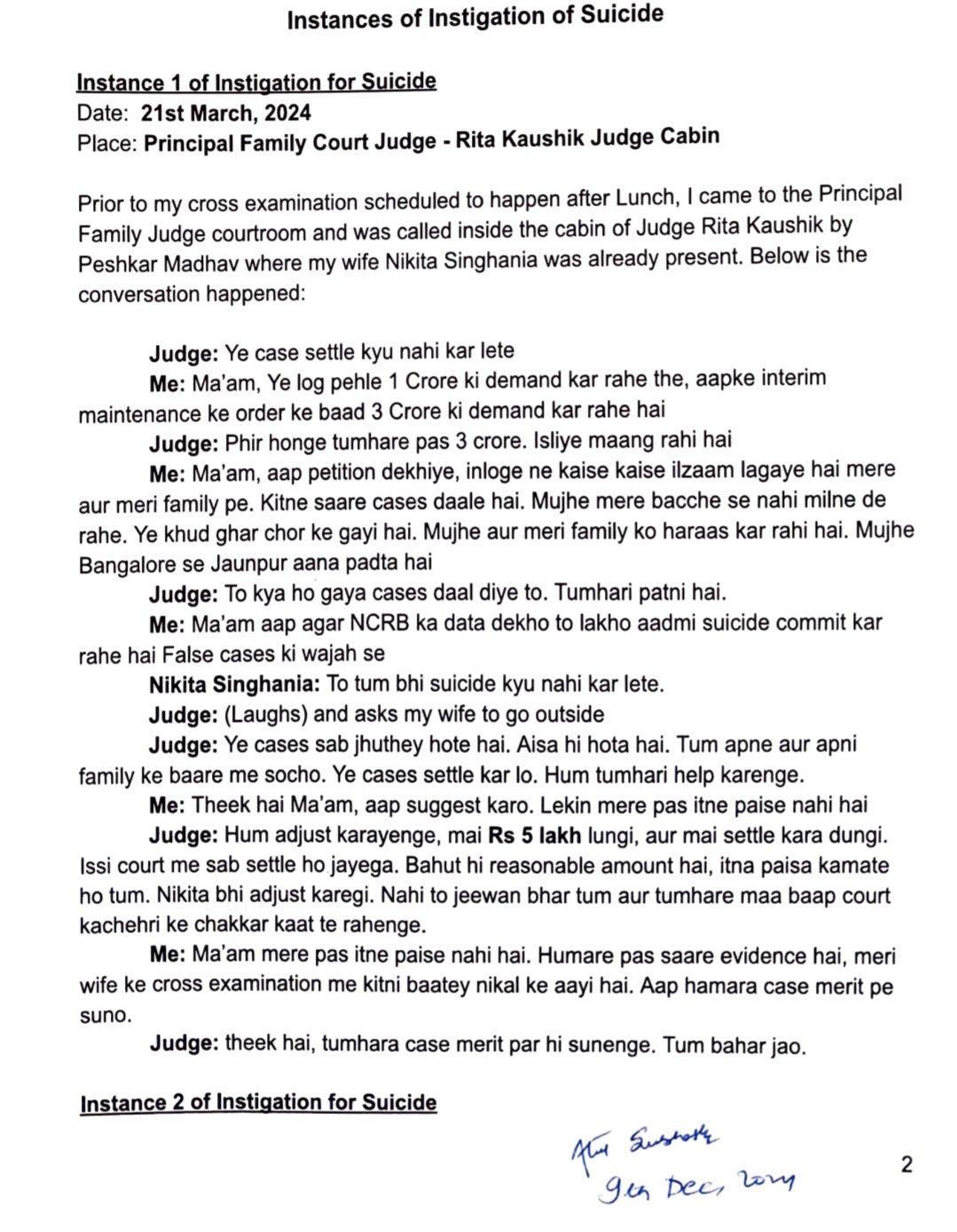 Bengaluru Engineer Atul Subhash Dies by Suicide, Leaves Heartfelt 24 ...