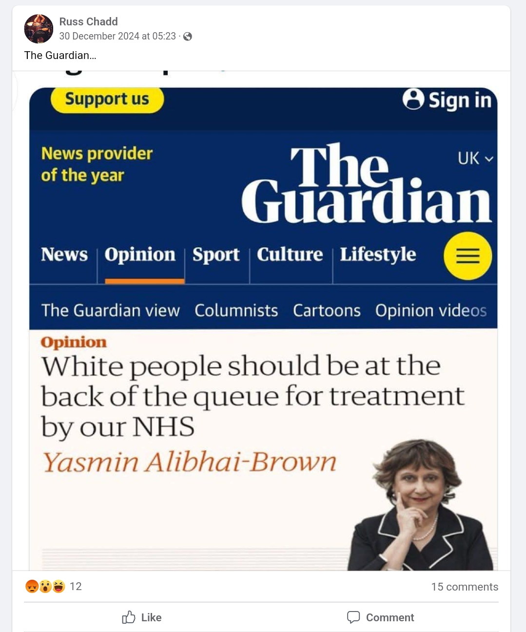 The Guardian Headline: Debunking Viral Claim About White People and ...