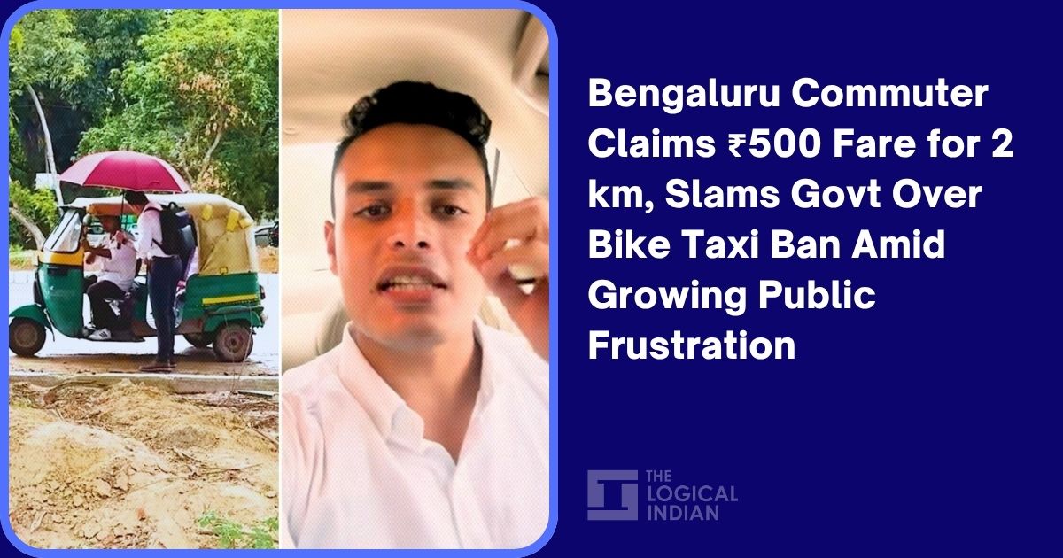 Bengaluru Commuter Claims ₹500 Fare for 2 km, Slams Govt Over Bike Taxi Ban Amid Growing Public ...