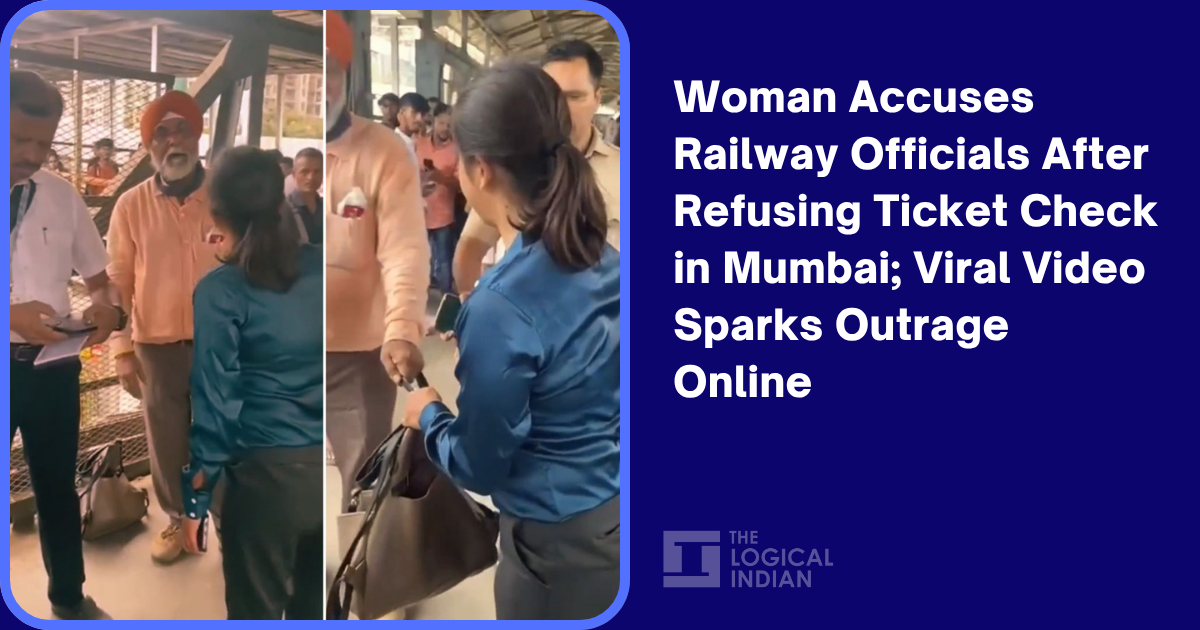 Woman Accuses Railway Officials After Refusing Ticket Check in Mumbai; Viral Video Sparks ...