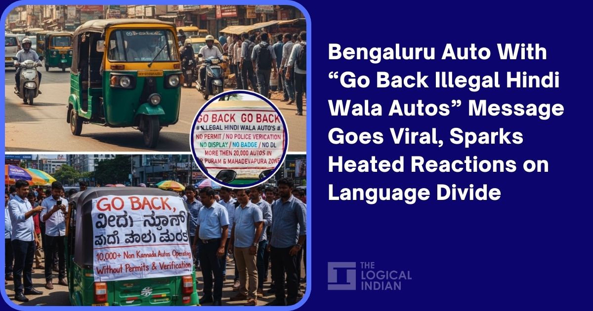 Bengaluru Auto With “Go Back Illegal Hindi Wala Autos” Message Goes ...