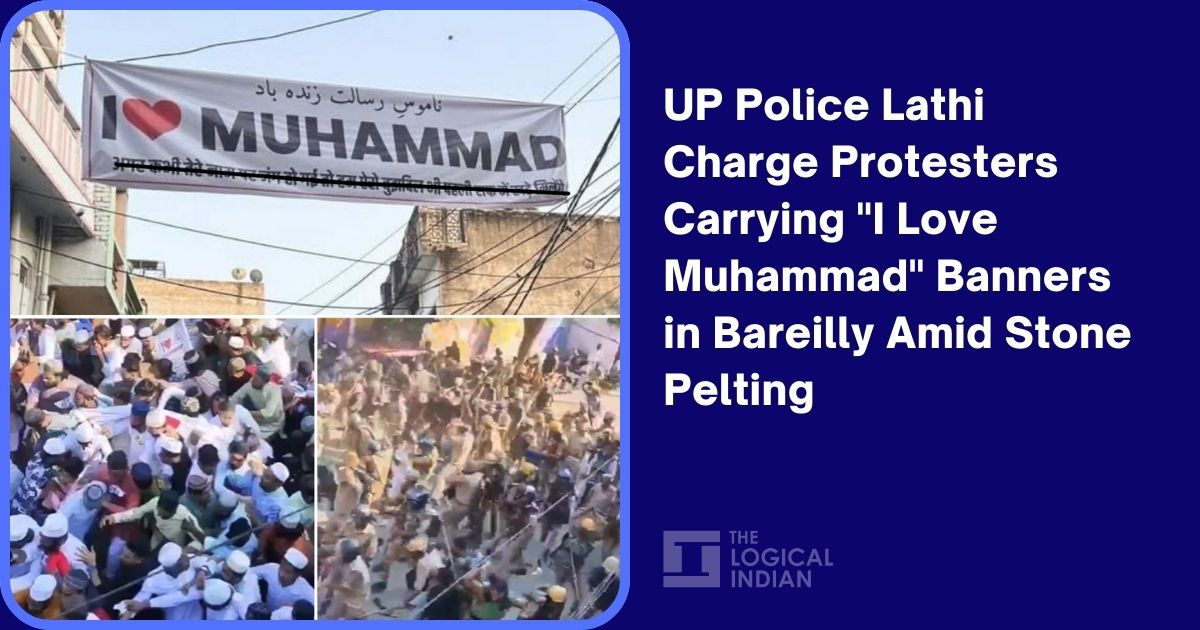 UP Police Lathi Charge Protesters Carrying "I Love Muhammad" Banners in ...