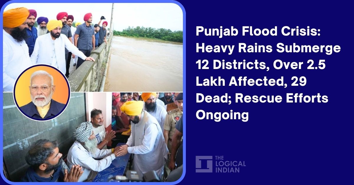Punjab Flood Crisis: Heavy Rains Submerge 12 Districts, Over 2.5 Lakh ...