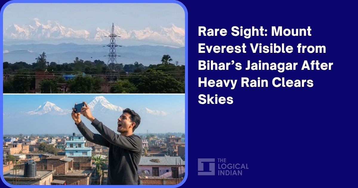 Rare Sight: Mount Everest Visible from Bihar’s Jainagar After Heavy Rain Clears Skies - The ...