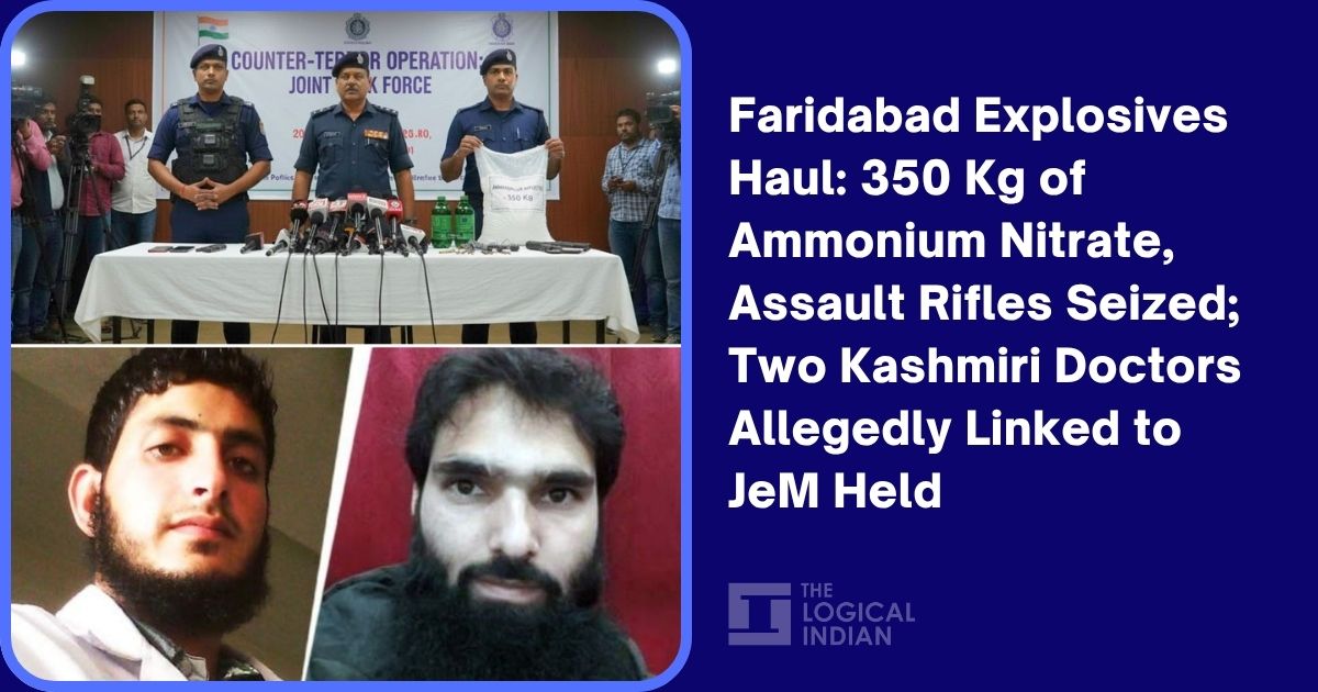 Faridabad Explosives Haul: 350 Kg of Ammonium Nitrate, Assault Rifles Seized; Two Kashmiri ...