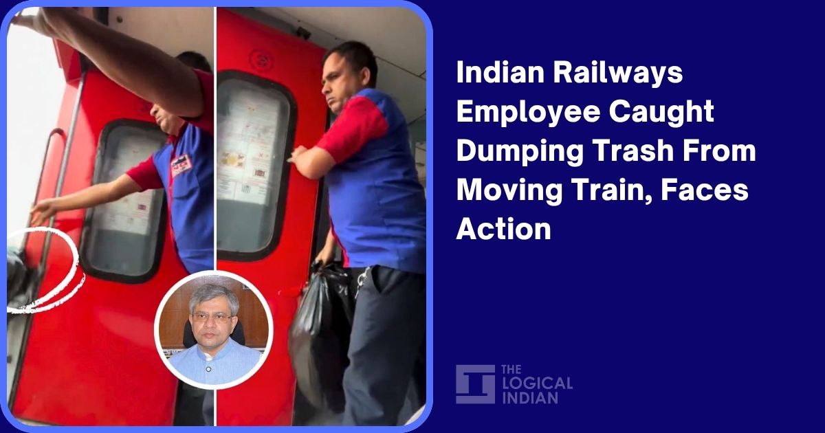 Indian Railways Employee Caught Dumping Trash From Moving Train, Faces ...