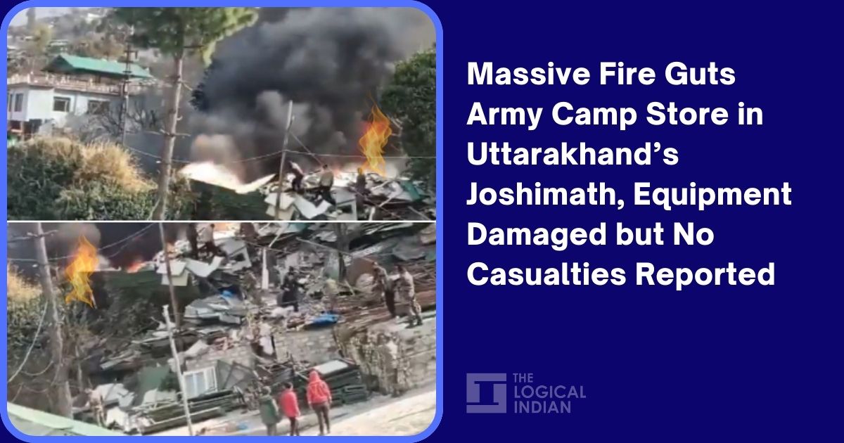 Massive Fire Guts Army Camp Store in Uttarakhand’s Joshimath, Equipment ...