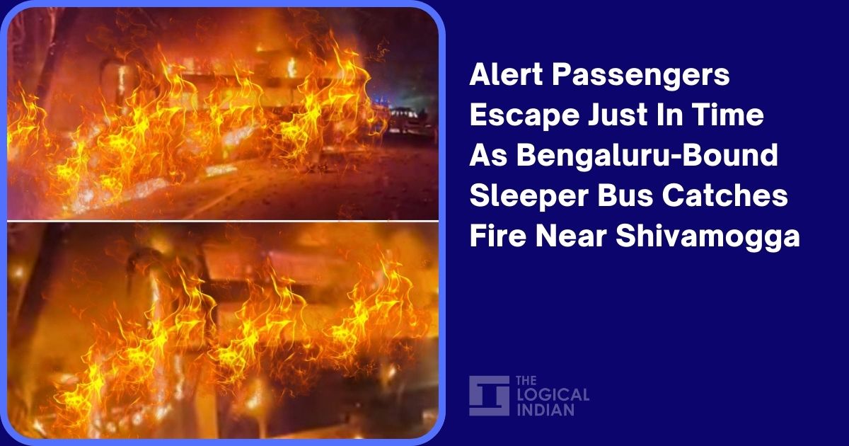 Alert Passengers Escape Just In Time As Bengaluru-Bound Sleeper Bus ...