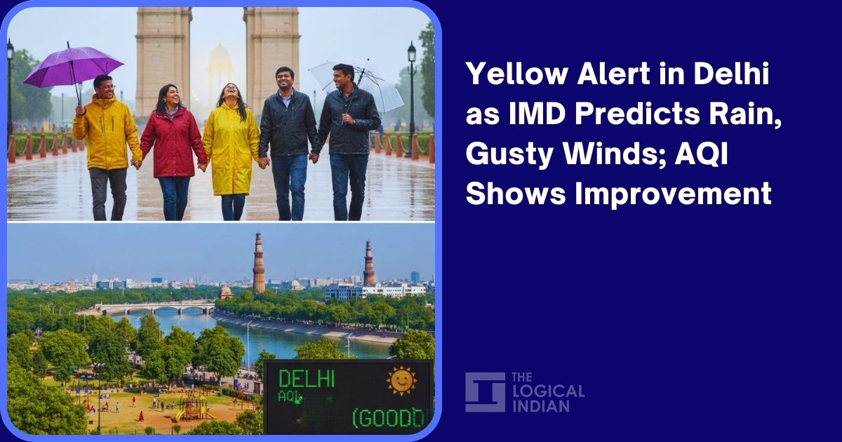Yellow Alert in Delhi as IMD Predicts Rain, Gusty Winds; AQI Shows ...