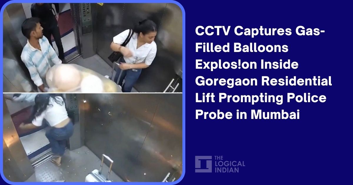 CCTV Captures Gas-Filled Balloons Explosion Inside Goregaon Residential ...