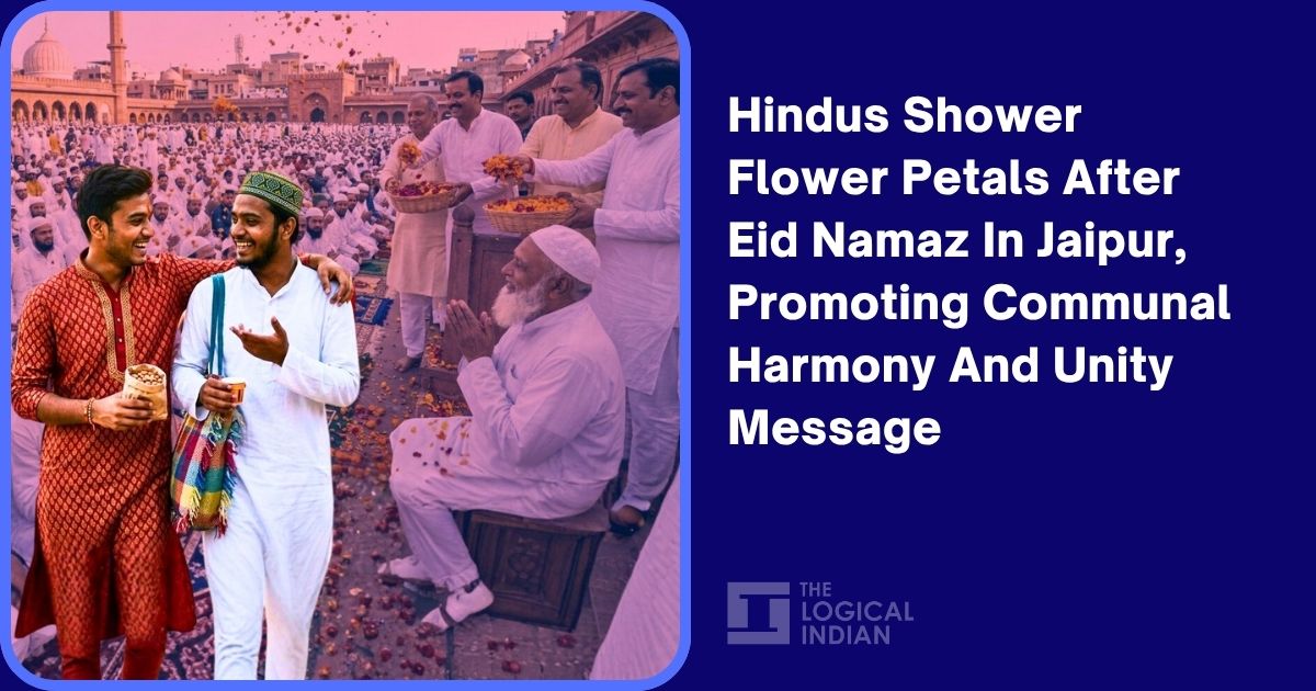 Hindus Shower Flower Petals After Eid Namaz In Jaipur, Promoting ...