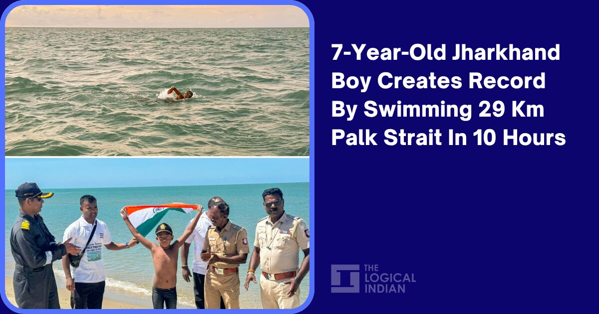 7-Year-Old Jharkhand Boy Creates Record By Swimming 29 Km Palk Strait ...