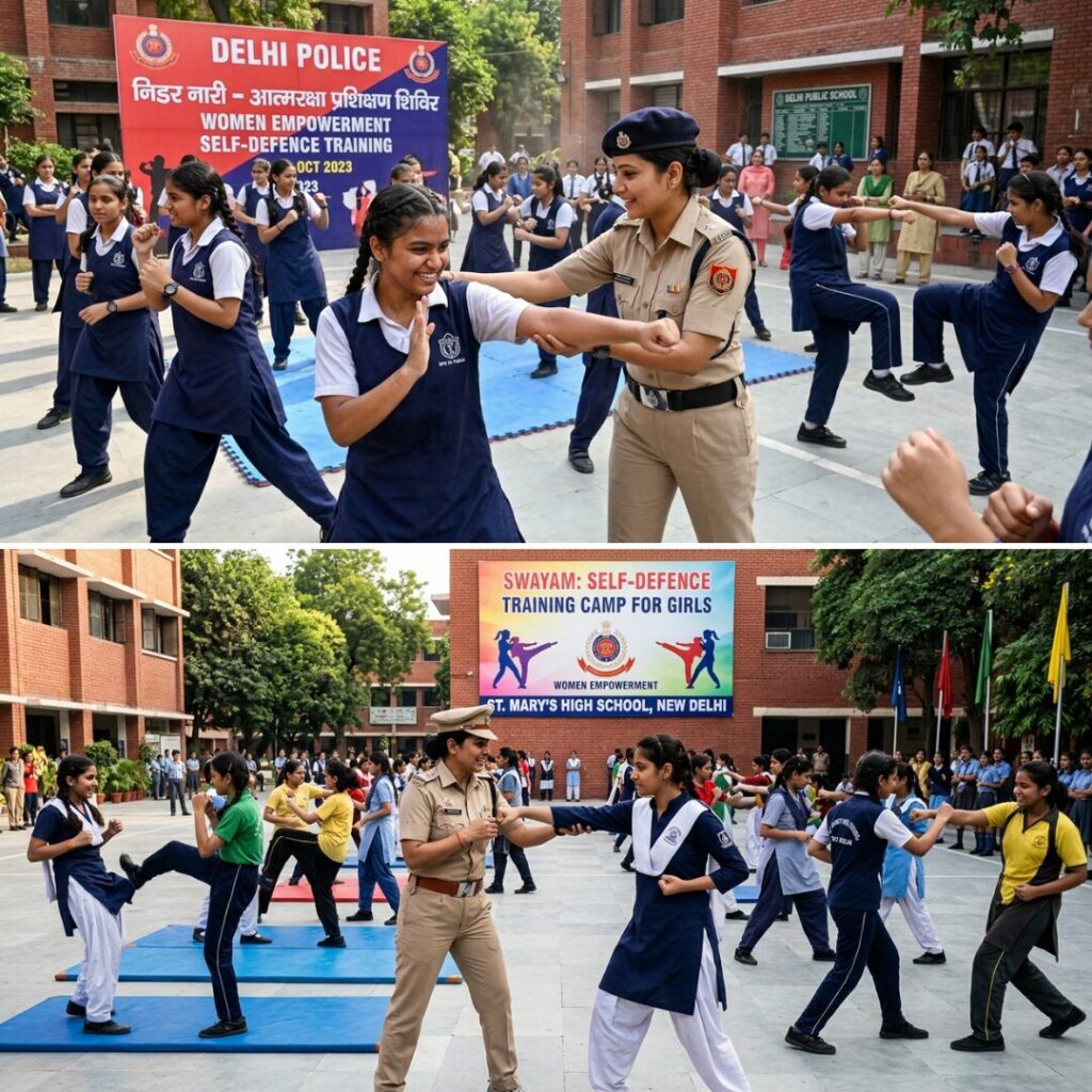 Delhi Police Launches Free Self-Defence Training Camp For Women Across ...