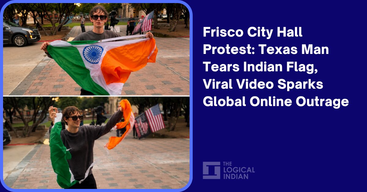 Frisco City Hall Protest: Texas Man Tears Indian Flag, Viral Video ...