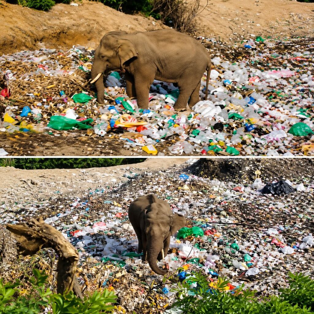 Viral Video Shows Elephant Feeding On Plastic Waste In Karnataka Raises ...