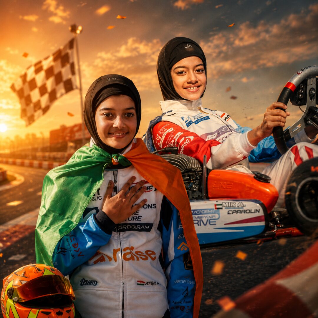 11-Year-Old Indian Racer Atiqa Mir Wins Karting Race In Greece With ...