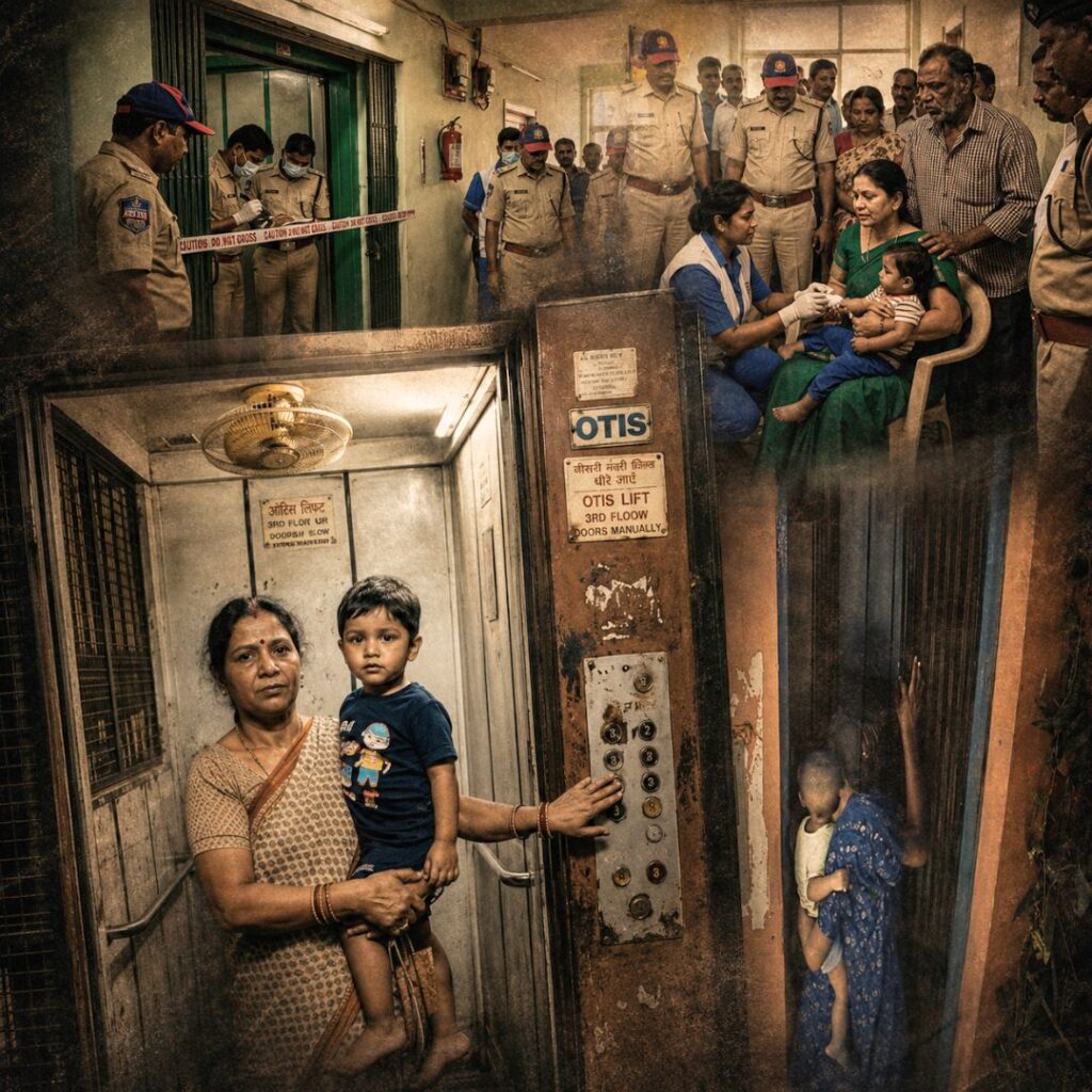 Hyderabad Lift Tragedy: Woman Dies, 13-Month-Old Grandson Injured After ...