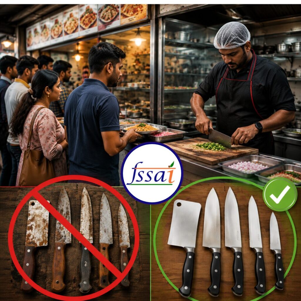 FSSAI Directs Food Business Operators To Use Only Corrosion-Free Knives ...