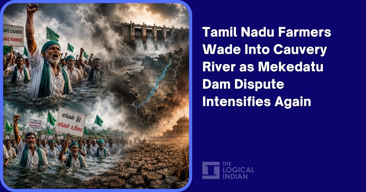 Tamil Nadu Farmers Wade Into Cauvery River as Mekedatu Dam Dispute ...